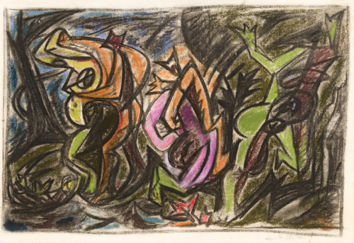 Jackson Pollock Troubled Queen